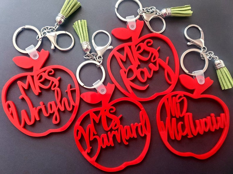Teacher Gift teacher Keychains Personalized Teacher Gifts - Etsy