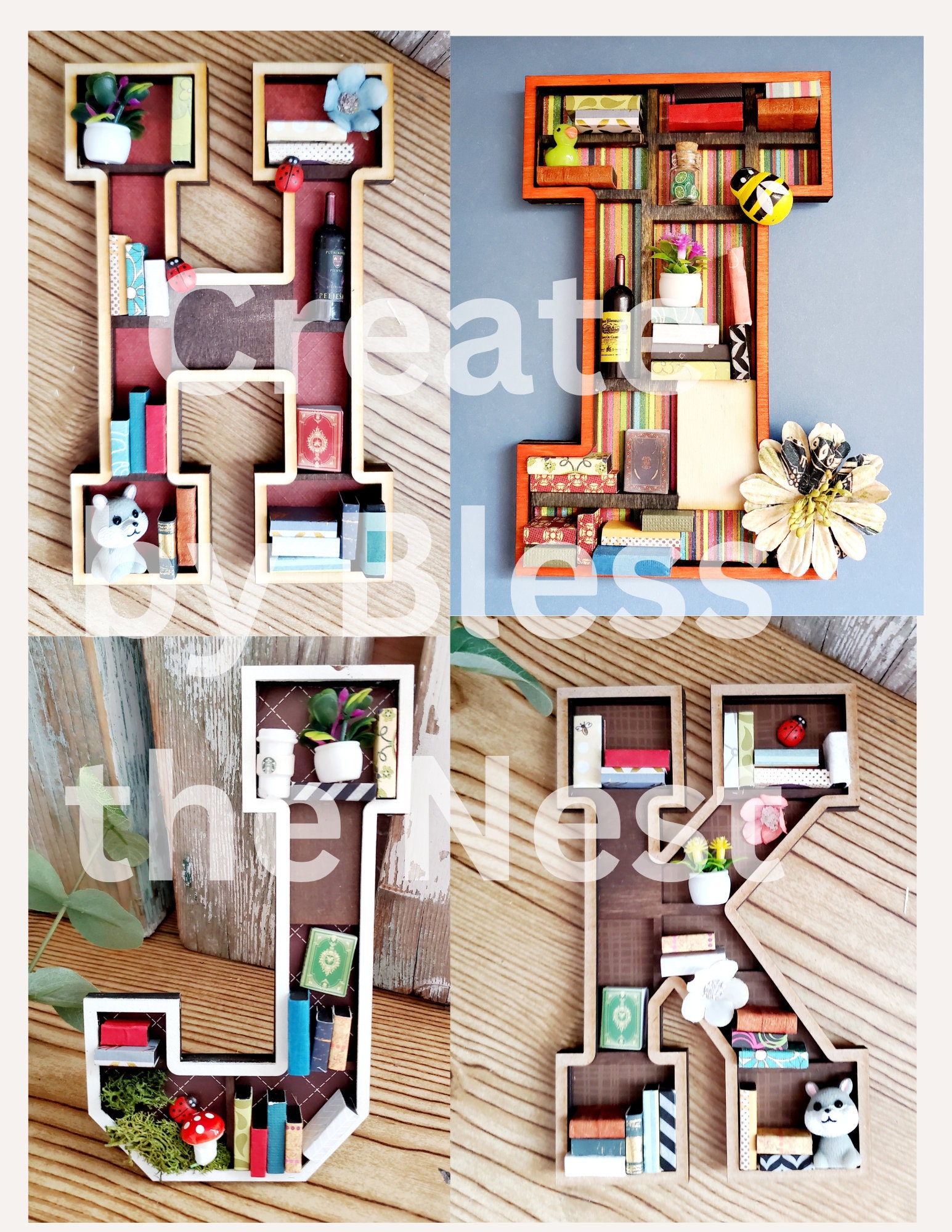 Miniature Alphabet Bookshelf Letter j ONLY - Etsy