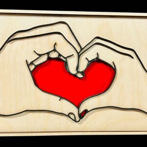 Heart Hands Sign - Digital File - SVG Only - Customize to Fit Your ...