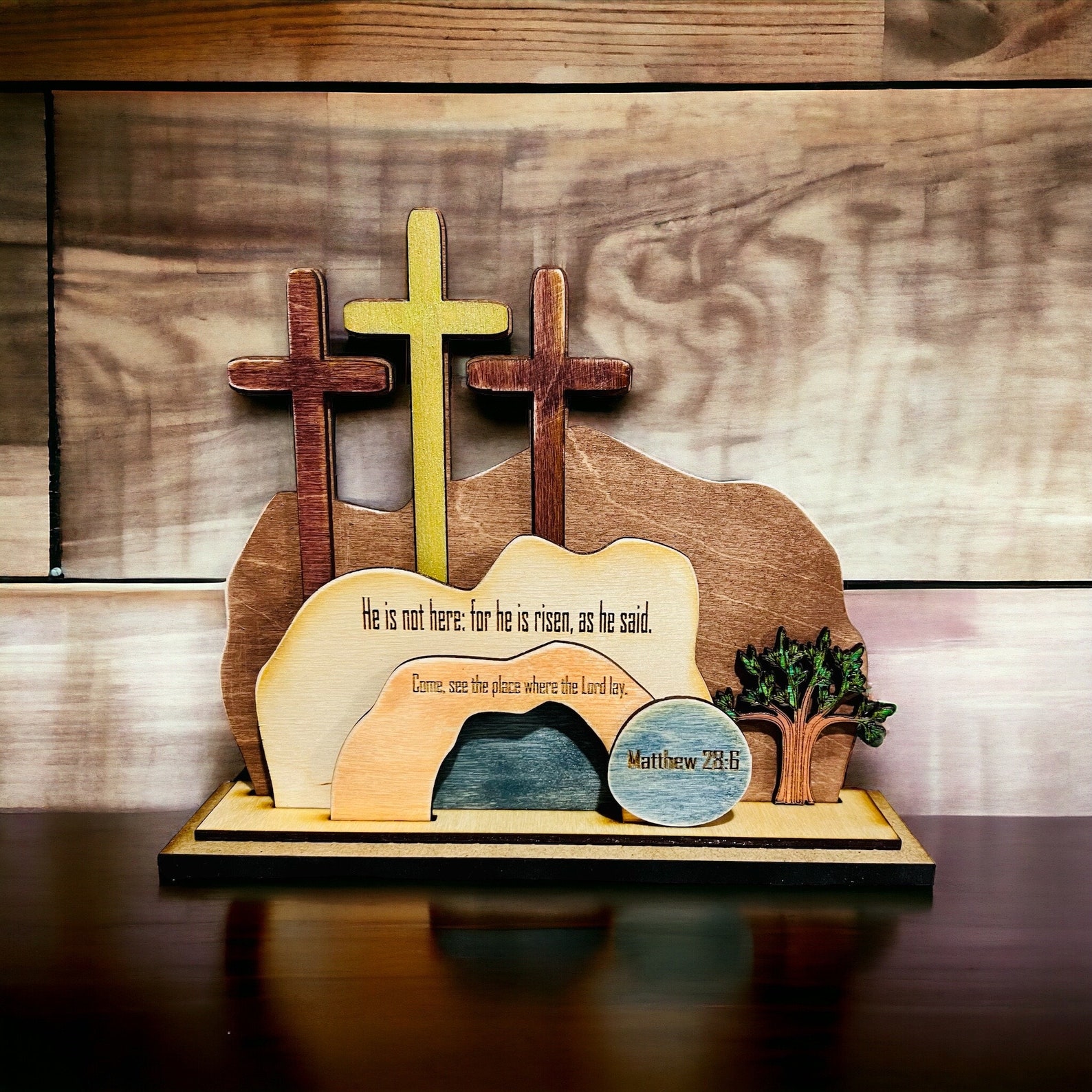 Jesus Empty Tomb Easter Decoration Laser Cut File (SVG Digital Download ...