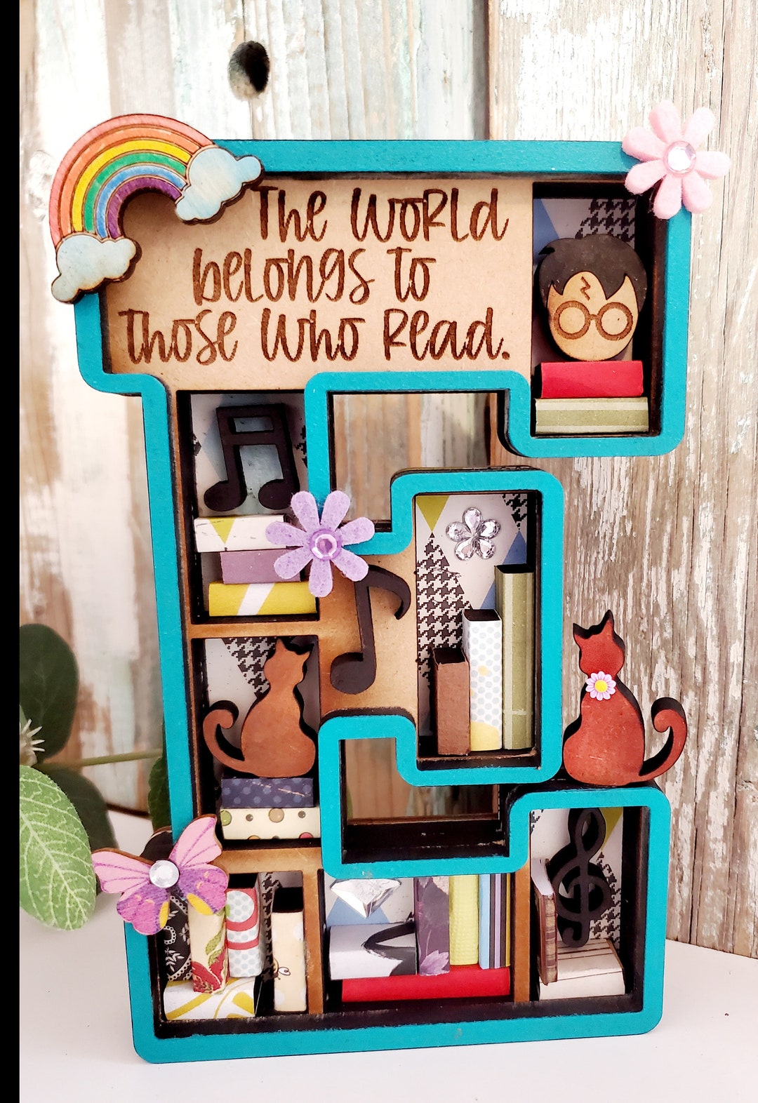 Miniature Letter Bookshelf, Mini Bookcase, Mini Letter "e" ONLY, Mini ...