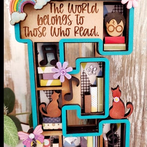 Miniature Letter Bookshelf, Mini Bookcase, Mini Letter "e" ONLY, Mini ...