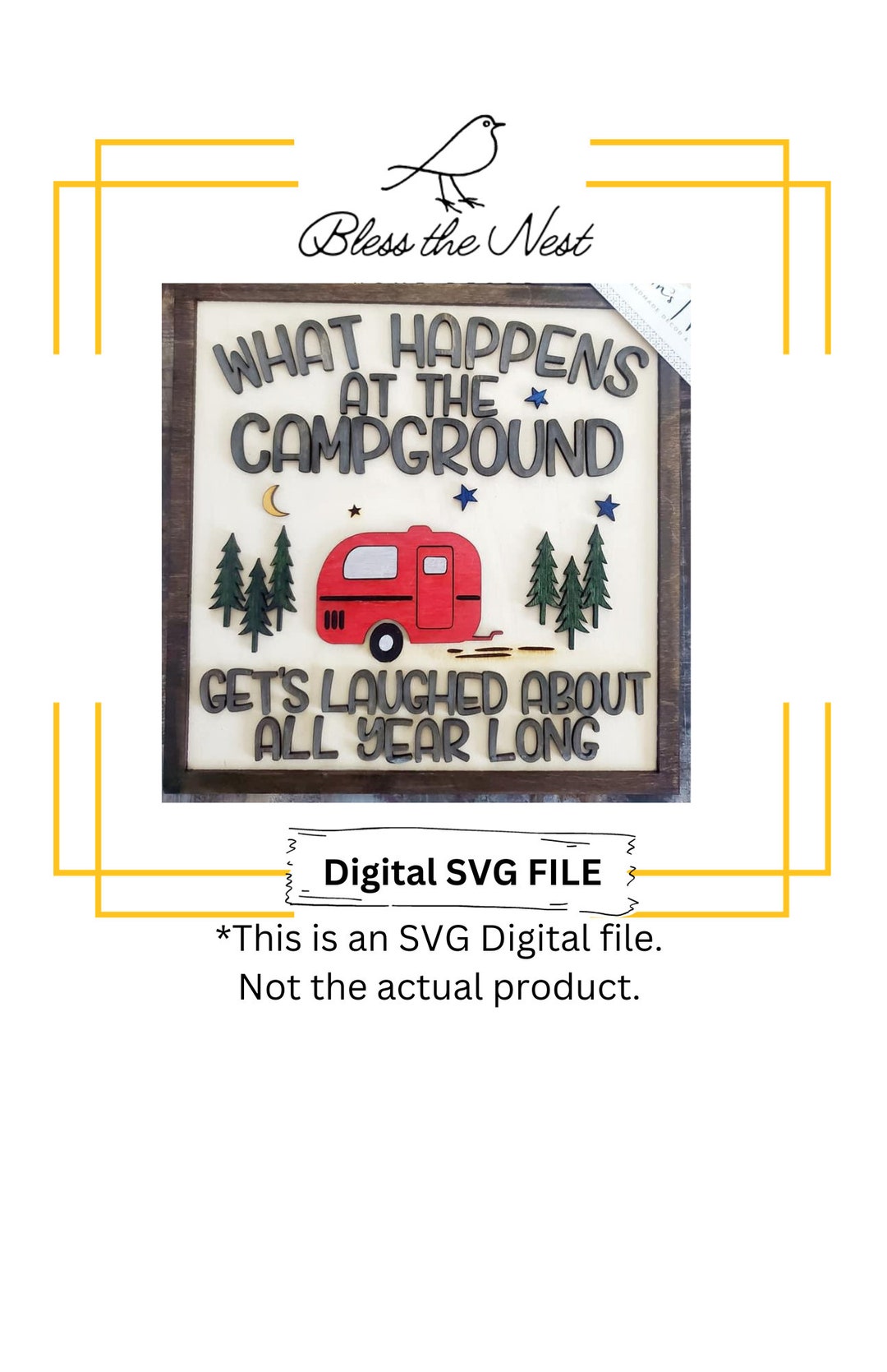 Funny Camping Sign what Happens at the Campground Get Laughed About All ...