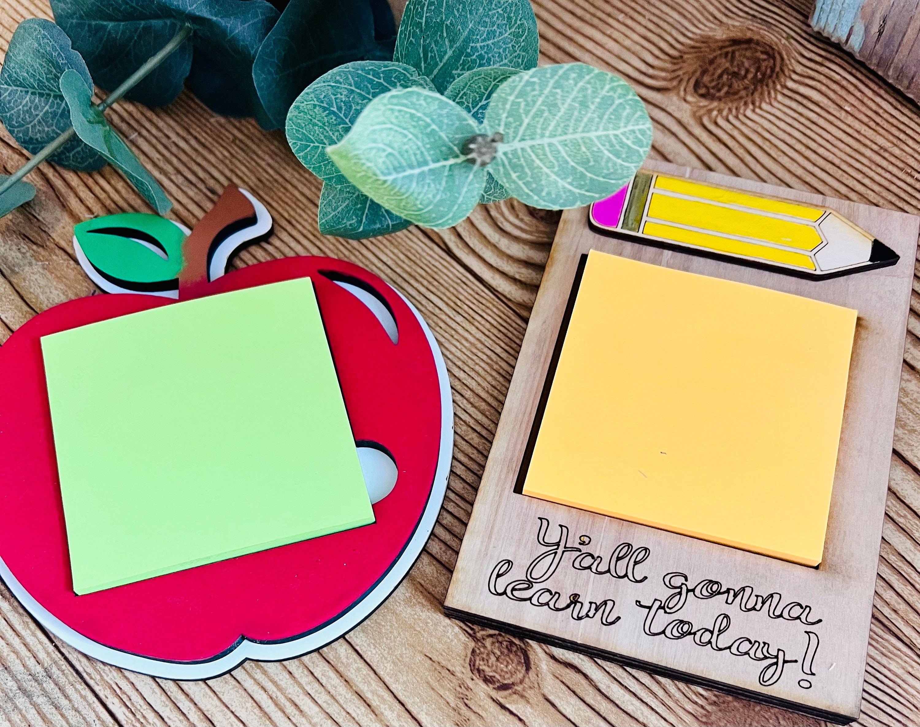 Teacher Post It Note Holders Perfect for Teacher Appreciation - Etsy