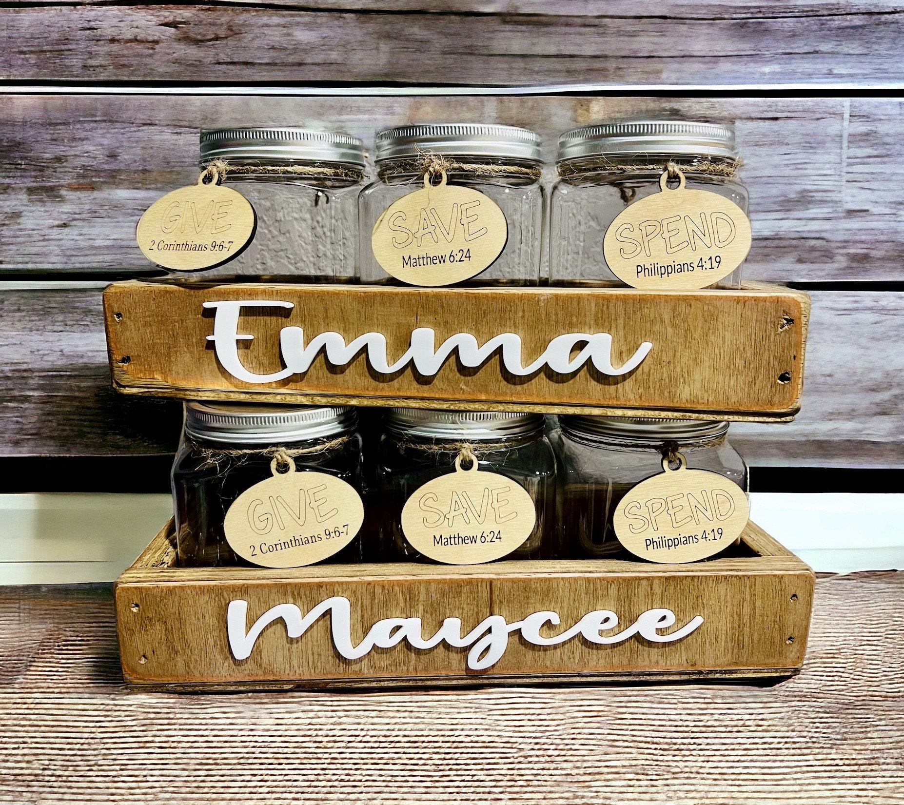 Give, Save and Spend Banks Money Management for Kids - Etsy