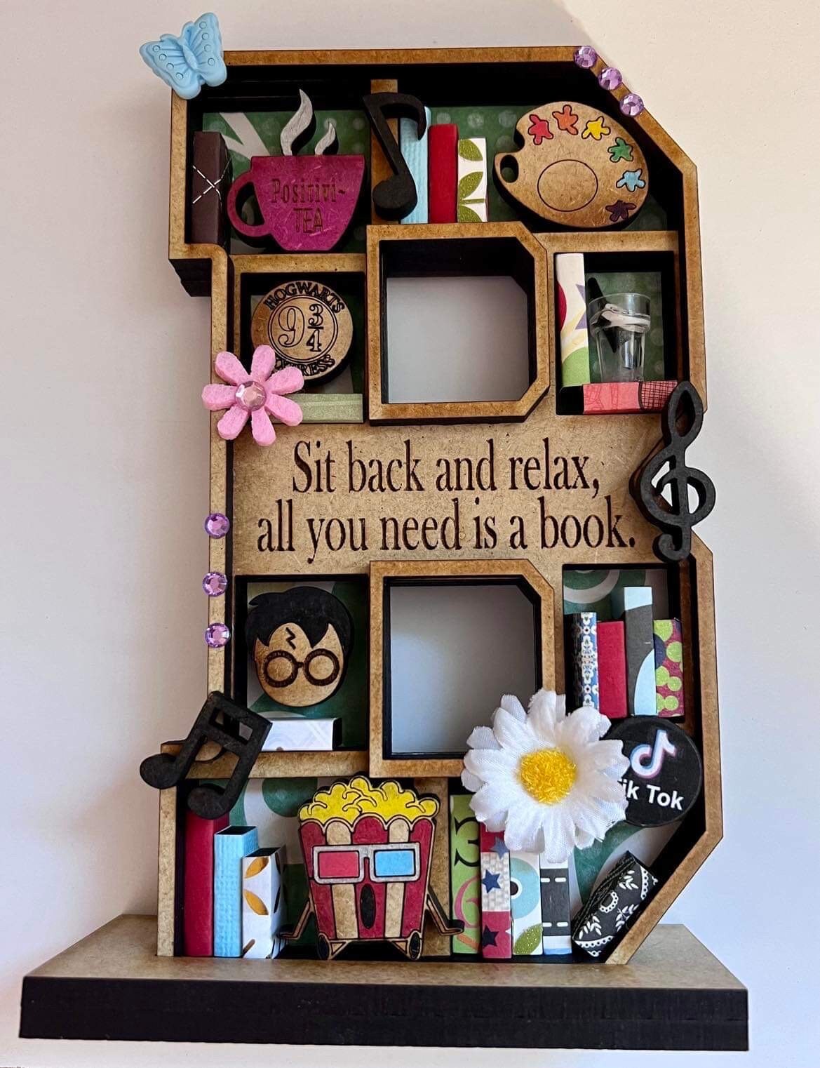 Miniature Letter Bookshelves With Personalized Mini Embellishments ...