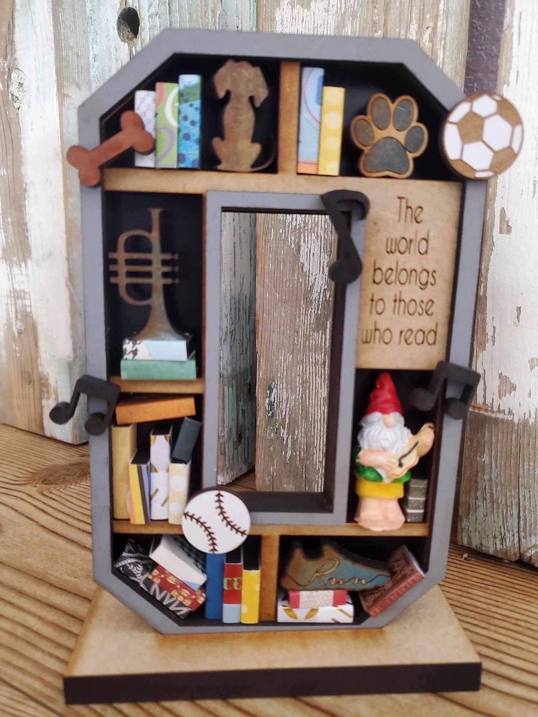 Miniature Letter Bookshelf, Mini Bookcase, Mini Letter "o" ONLY, Mini ...