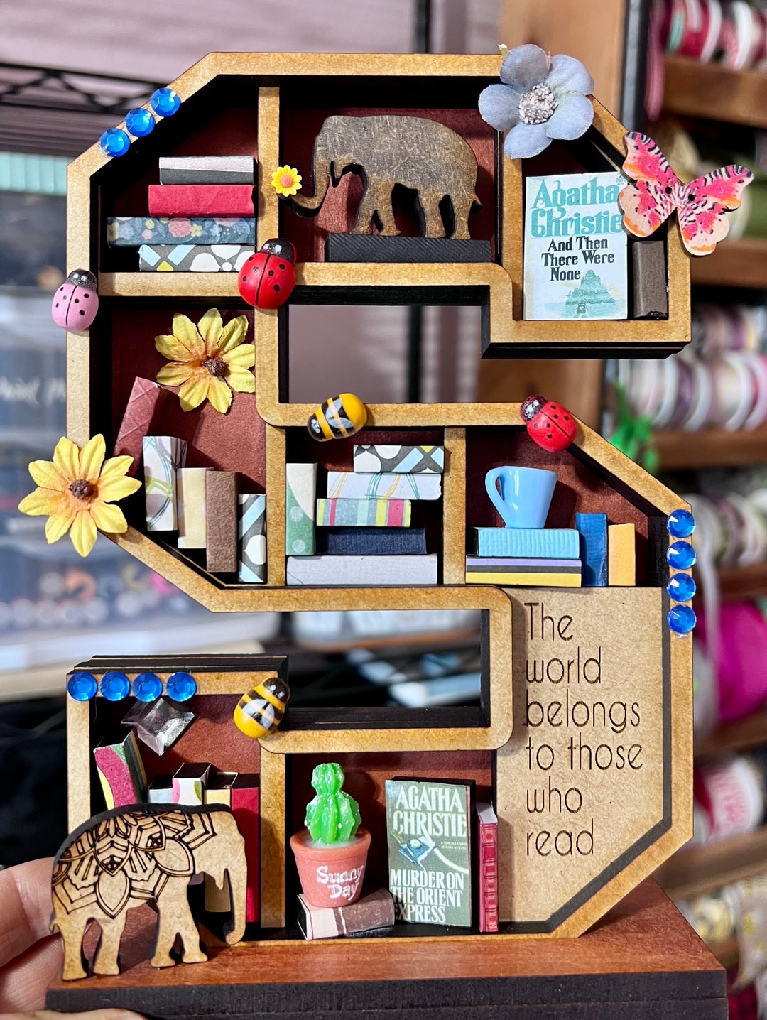 Miniature Letter Bookshelf, Mini Bookcase, Mini Letter "s" ONLY, Mini ...