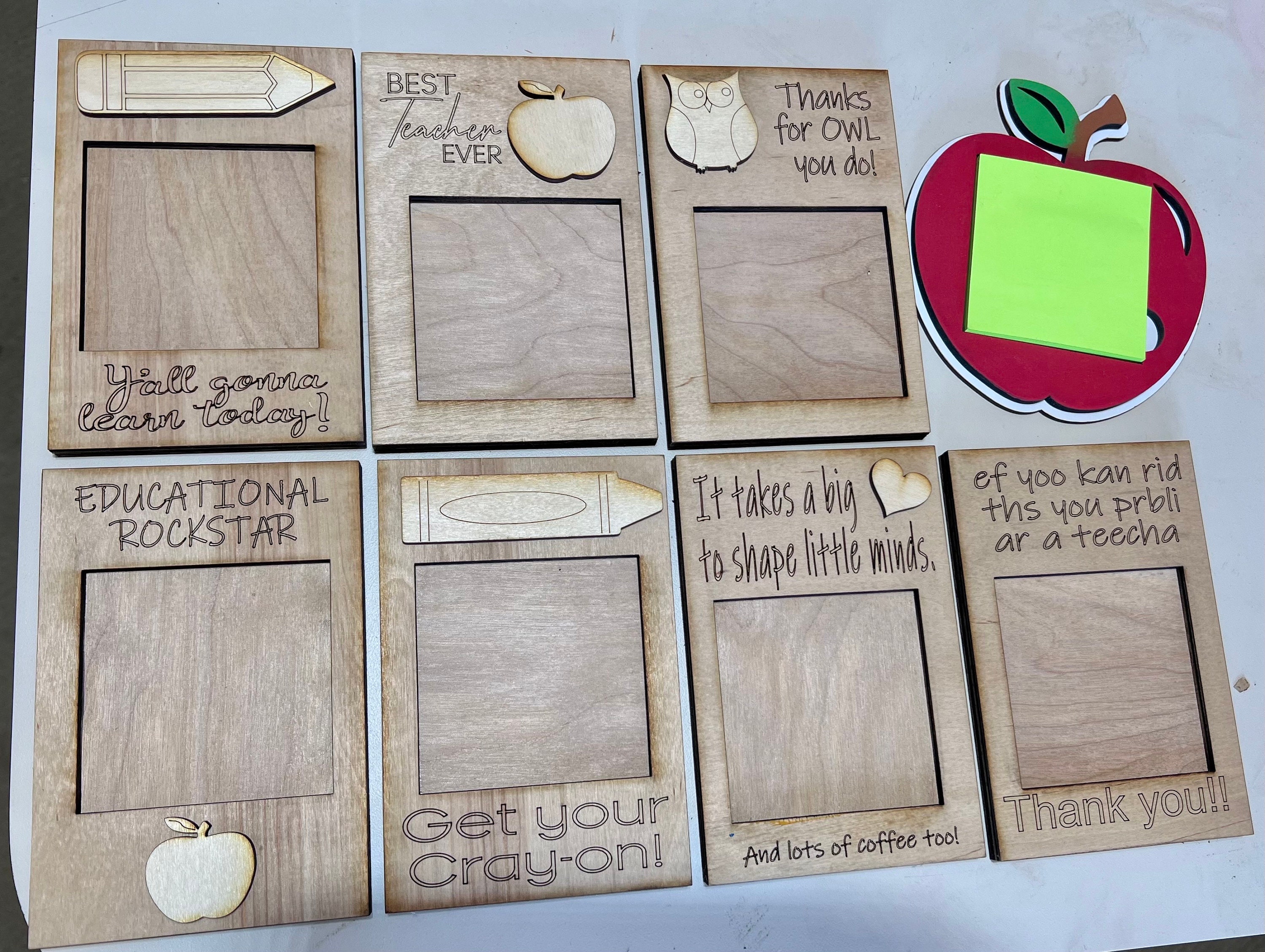 Teacher Post It Note Holders Perfect for Teacher Appreciation - Etsy