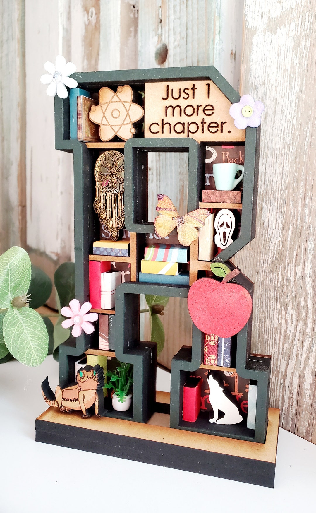 Miniature Letter Bookshelf, Mini Bookcase, Mini Letter "r" ONLY, Mini ...