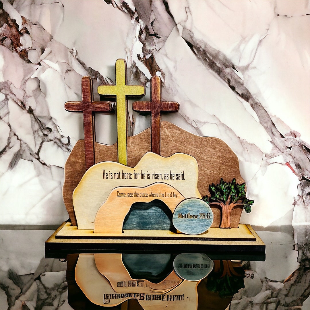 The Empty Tomb Home Decor - Jesus Empty Tomb - He is Risen - Easter ...