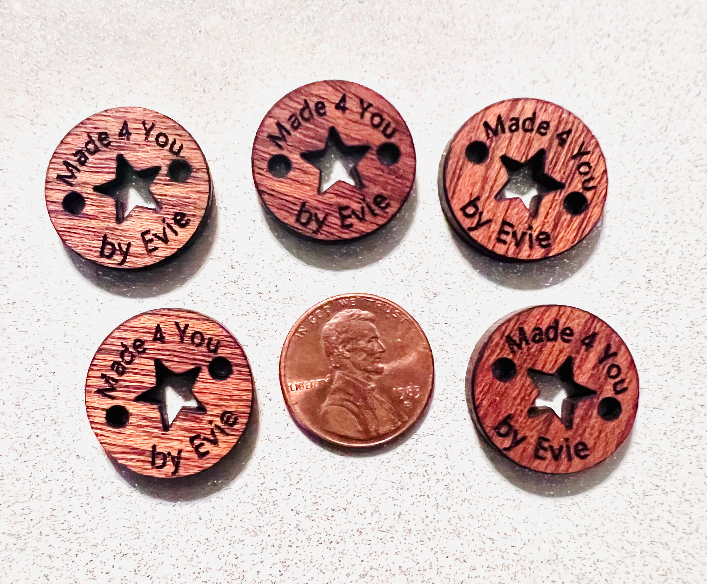 Crochet or Knitting Charms/tags - Wooden Tags/labels- Fabric Charms ...