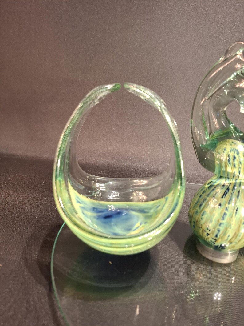 Unique Mdina Glass Art Set - Vintage Bowls & Sculpture, Handmade in ...