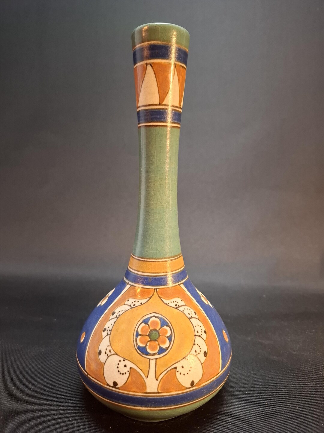 Rare Lindus-decorated Arnhemsche Fayencefabriek Vase – Dutch ...