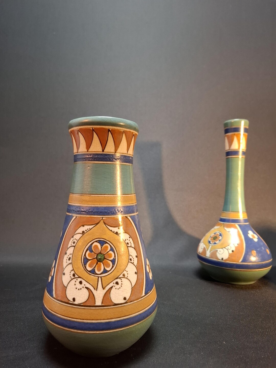 Rare Lindus-decorated Arnhemsche Fayencefabriek Vase – Dutch Faience ...