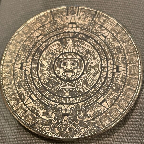 Aztec Gold Coin - Etsy
