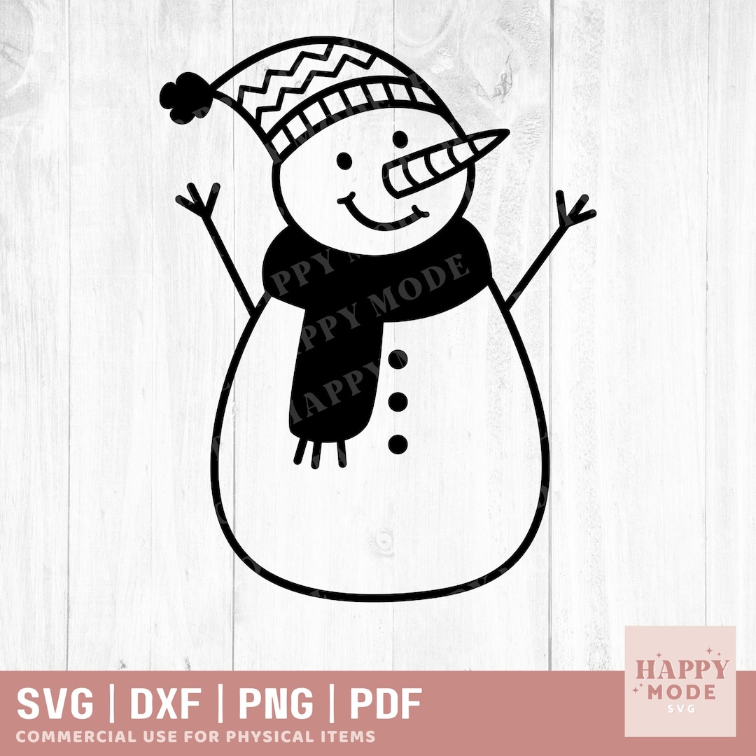 Snowman Svg Cute Snowman SVG Primitive Snowman Svg Snowman PNG ...