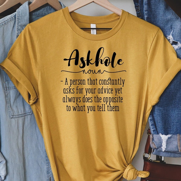 Askhole T Shirt - Etsy