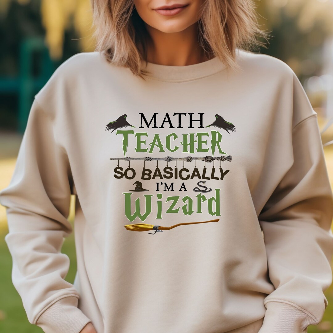 Math Teacher so Basically I'm A Wizard, Math Teacher Gift, Math Teacher ...