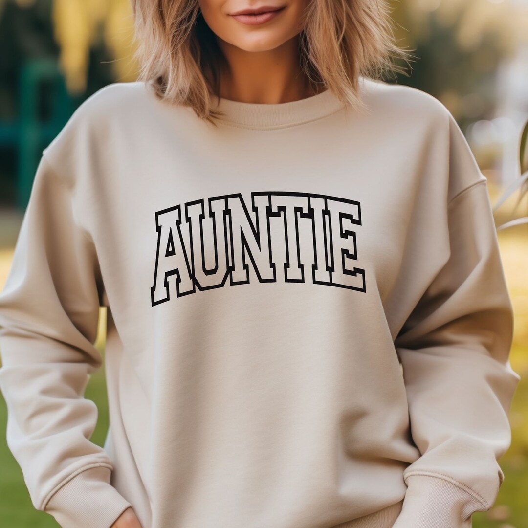 Auntie Sweatshirt, Gift for Aunt, New Aunt Sweatshirt, Auntie Est 2024 ...