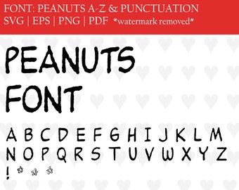 Peanuts alphabet font - Etsy Nederland