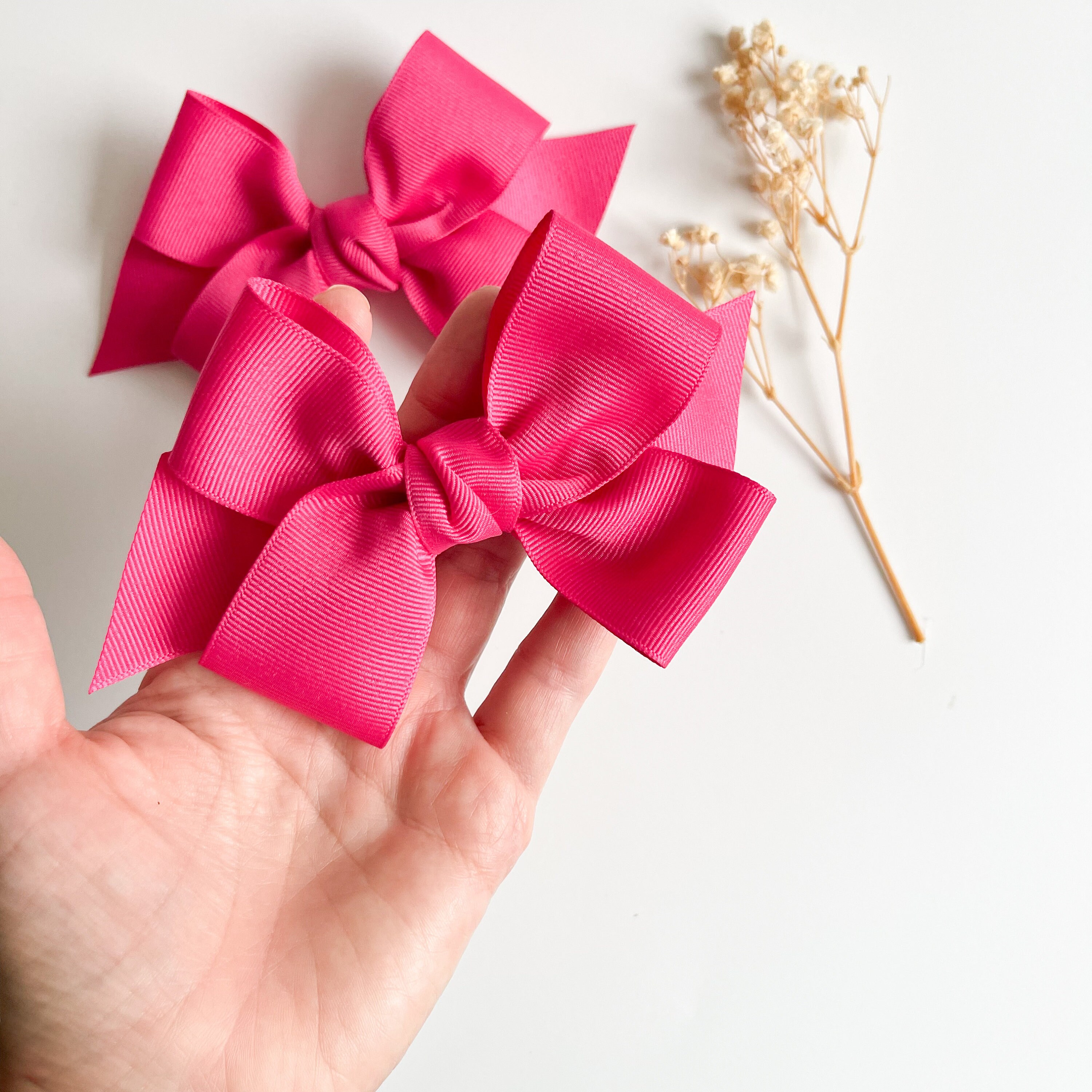 Ribbon Pigtail Hair Bows, Pigtail Hair Bows, Pigtail Hair Clip, Hair ...