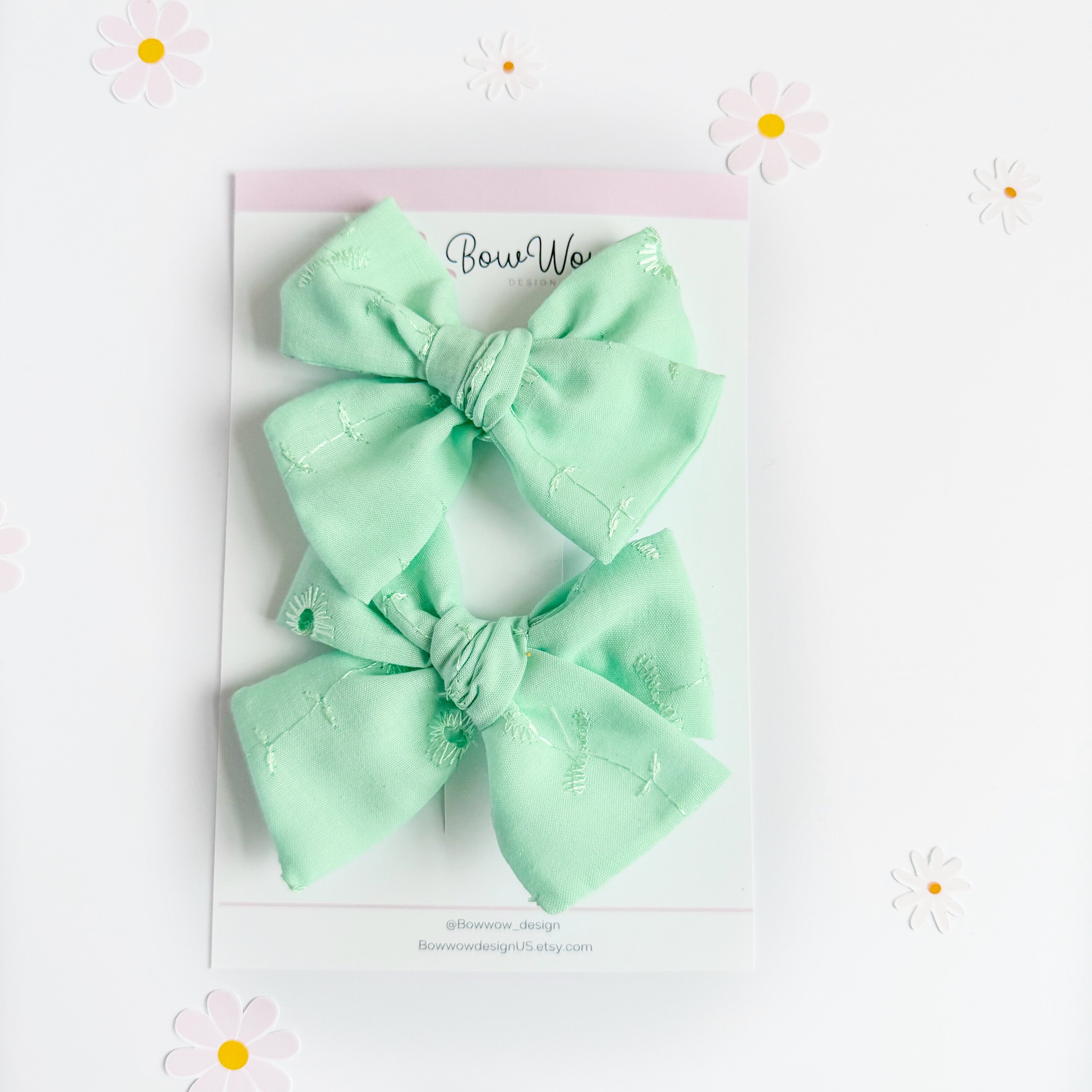 Spring Hair Bows, Fabric Hair Bows, Pastel Color Hair Bows, Spring ...