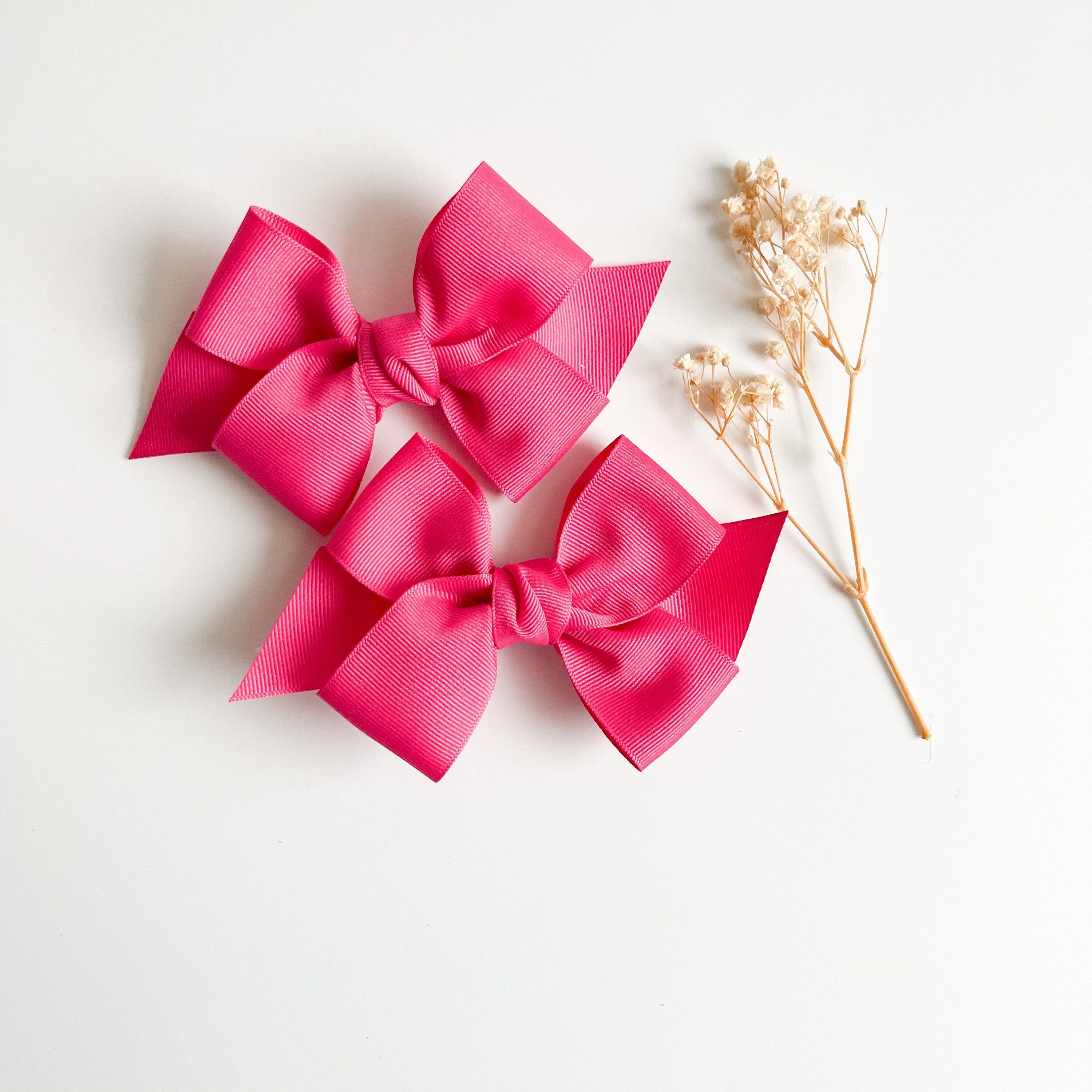 Ribbon Pigtail Hair Bows, Pigtail Hair Bows, Pigtail Hair Clip, Hair ...