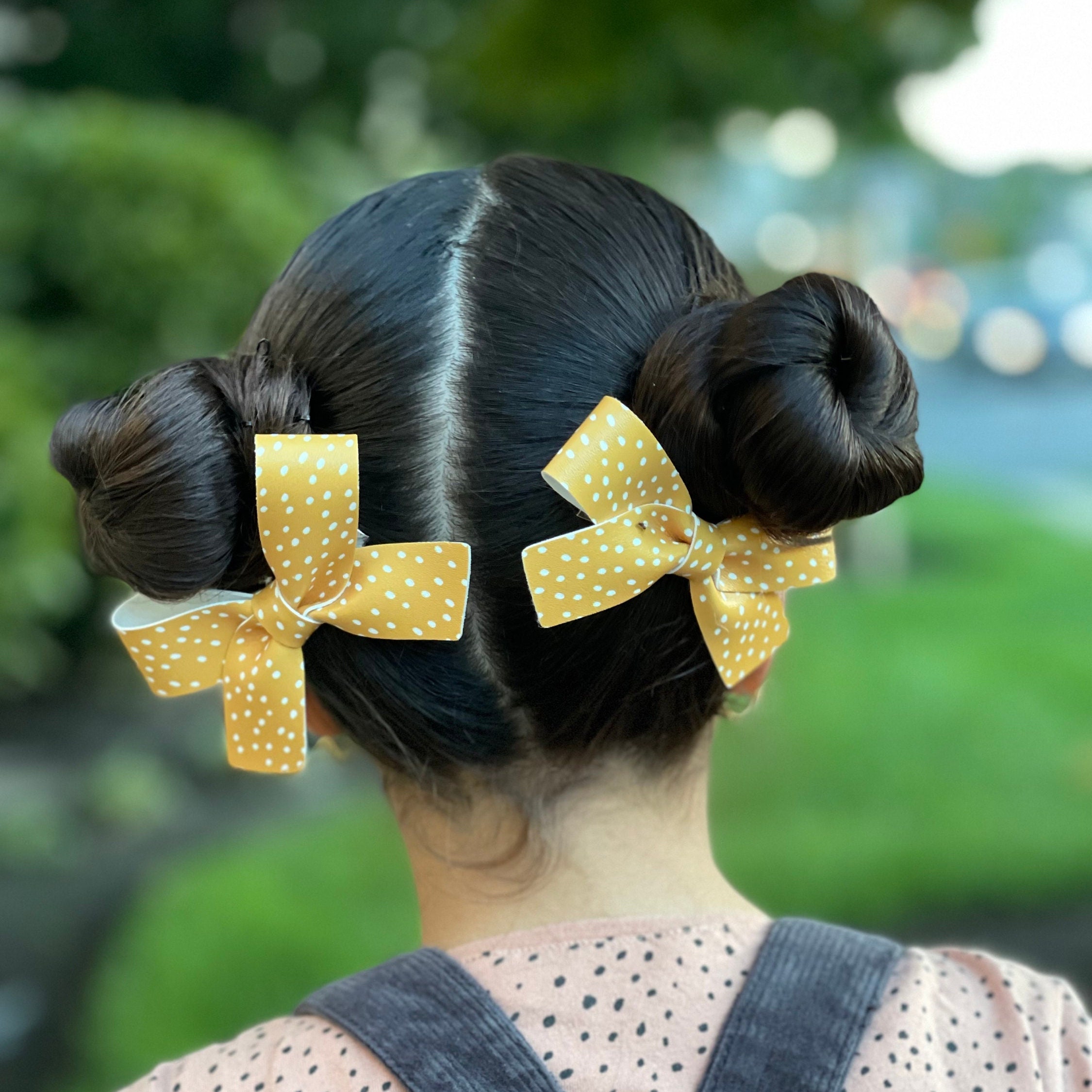 Spring Hair Bows, Boho Hair Bows, Pigtail Spring Hair Bows, Girls ...