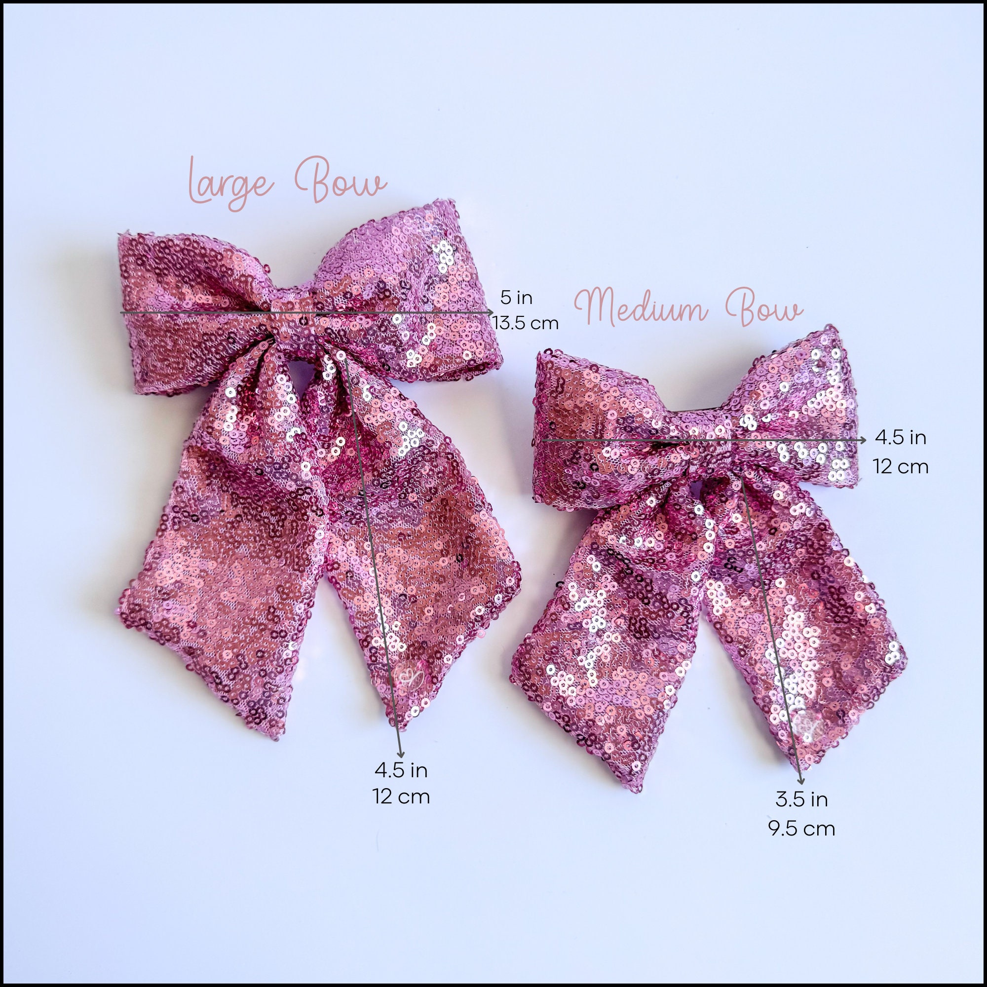 Sequin Bow, Sequin Hair Bow, Pink Sequin Hair Bow, Long Tail Hair Bow ...