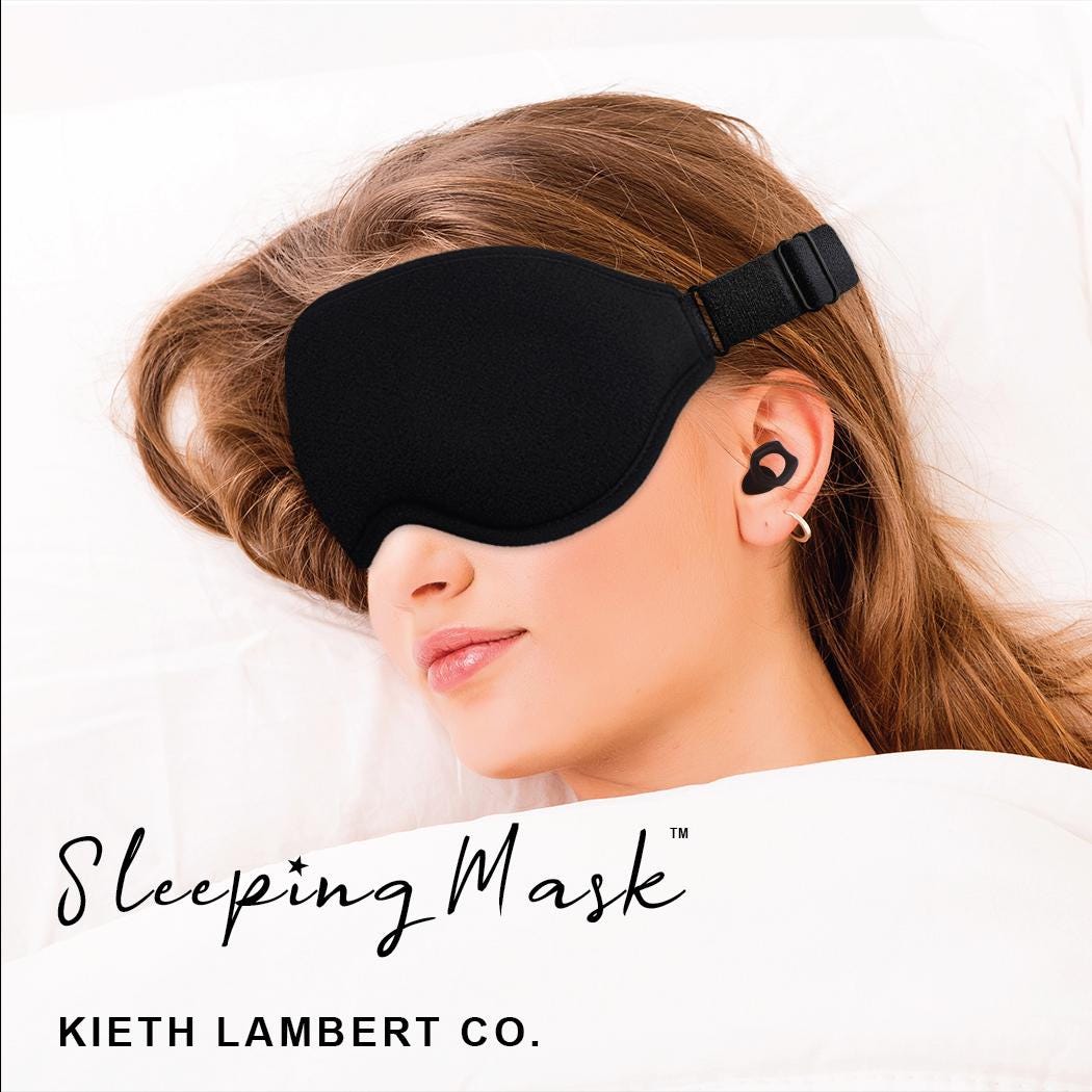 3D Memory Foam Sleep Mask – 99.9% Blackout Eye Mask for Sleeping ...