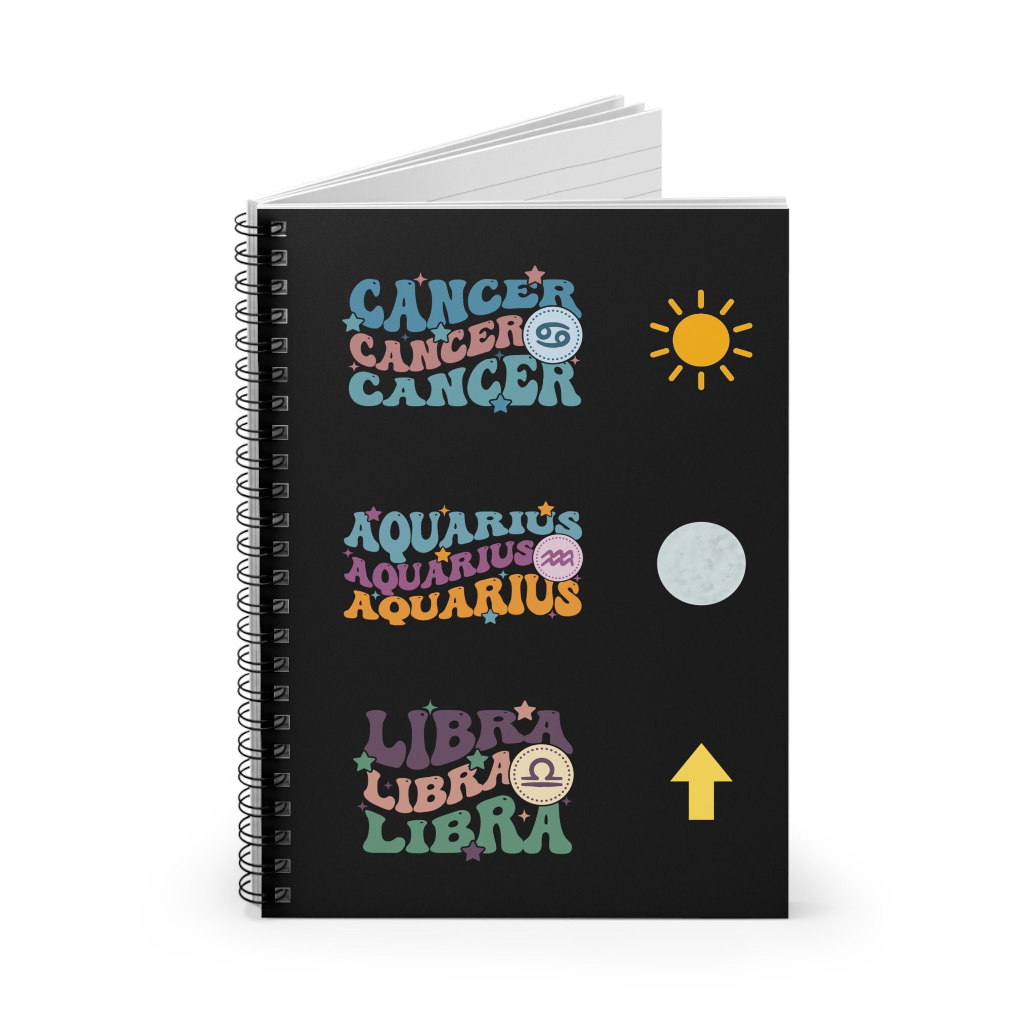 Custom BIG 3 Notebook, Zodiac Sign Journal, Horoscope, Gift for Her ...