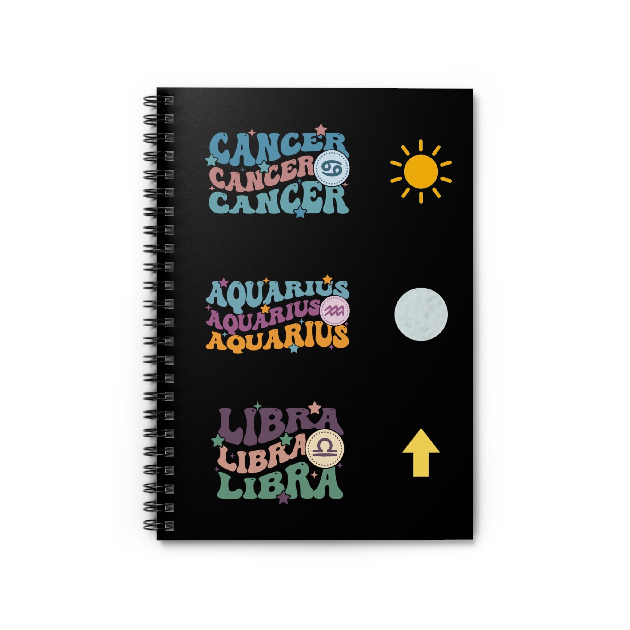 Custom BIG 3 Notebook, Zodiac Sign Journal, Horoscope, Gift for Her ...