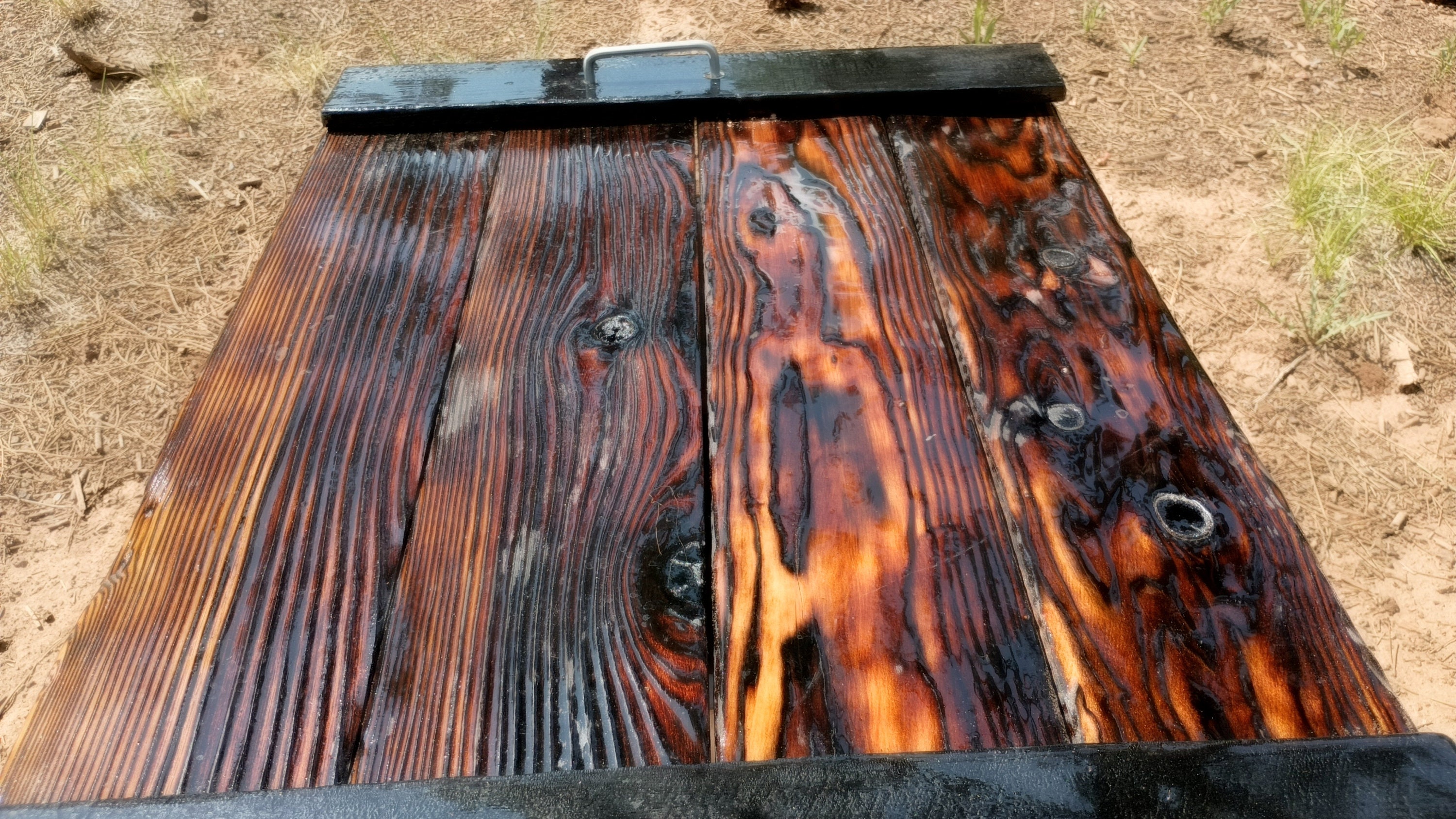 Charred and Brushed Noodle Board - Etsy