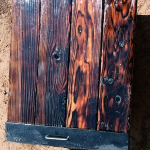 Charred and Brushed Noodle Board - Etsy
