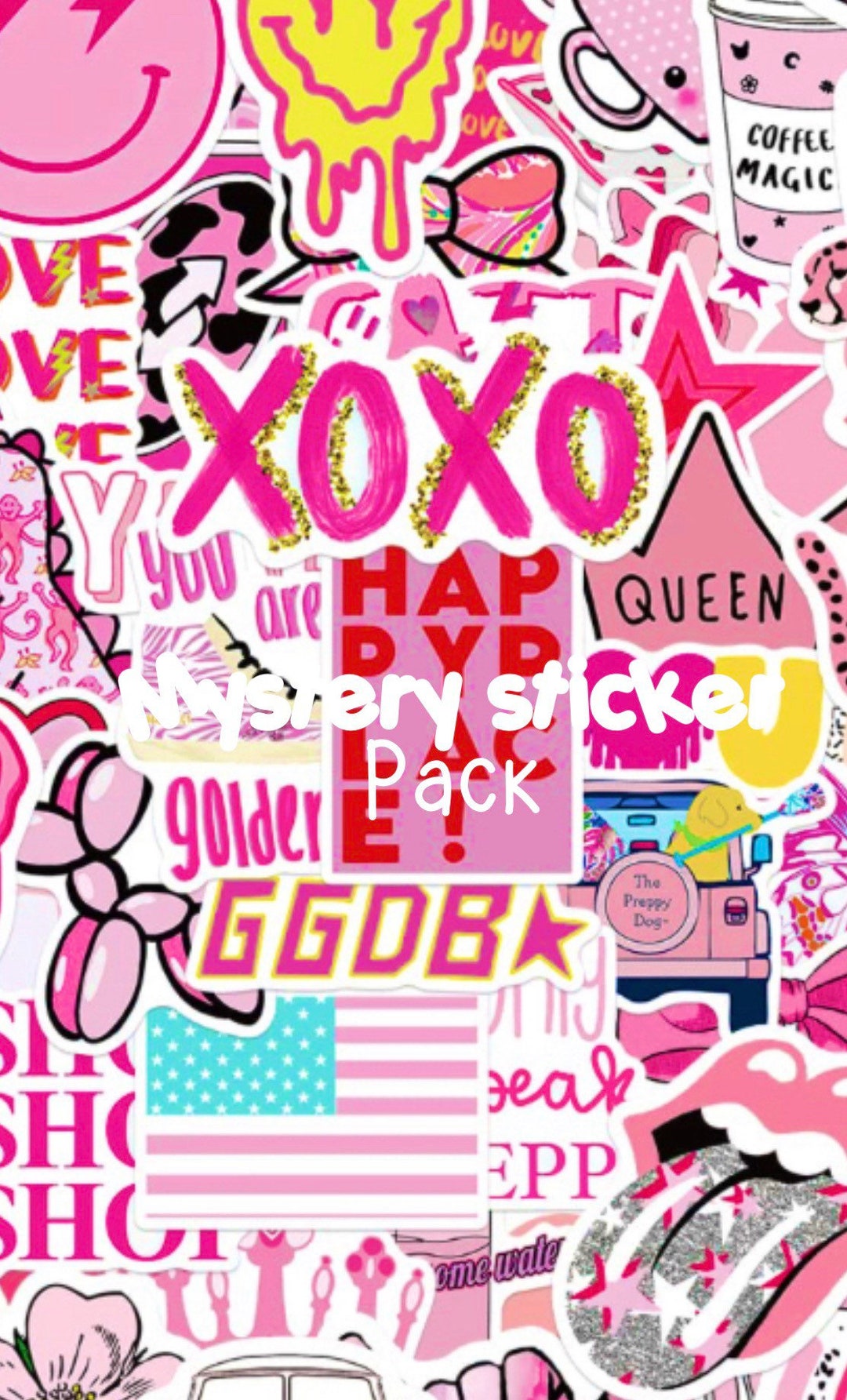 Preppy Mystery Sticker Pack - Etsy
