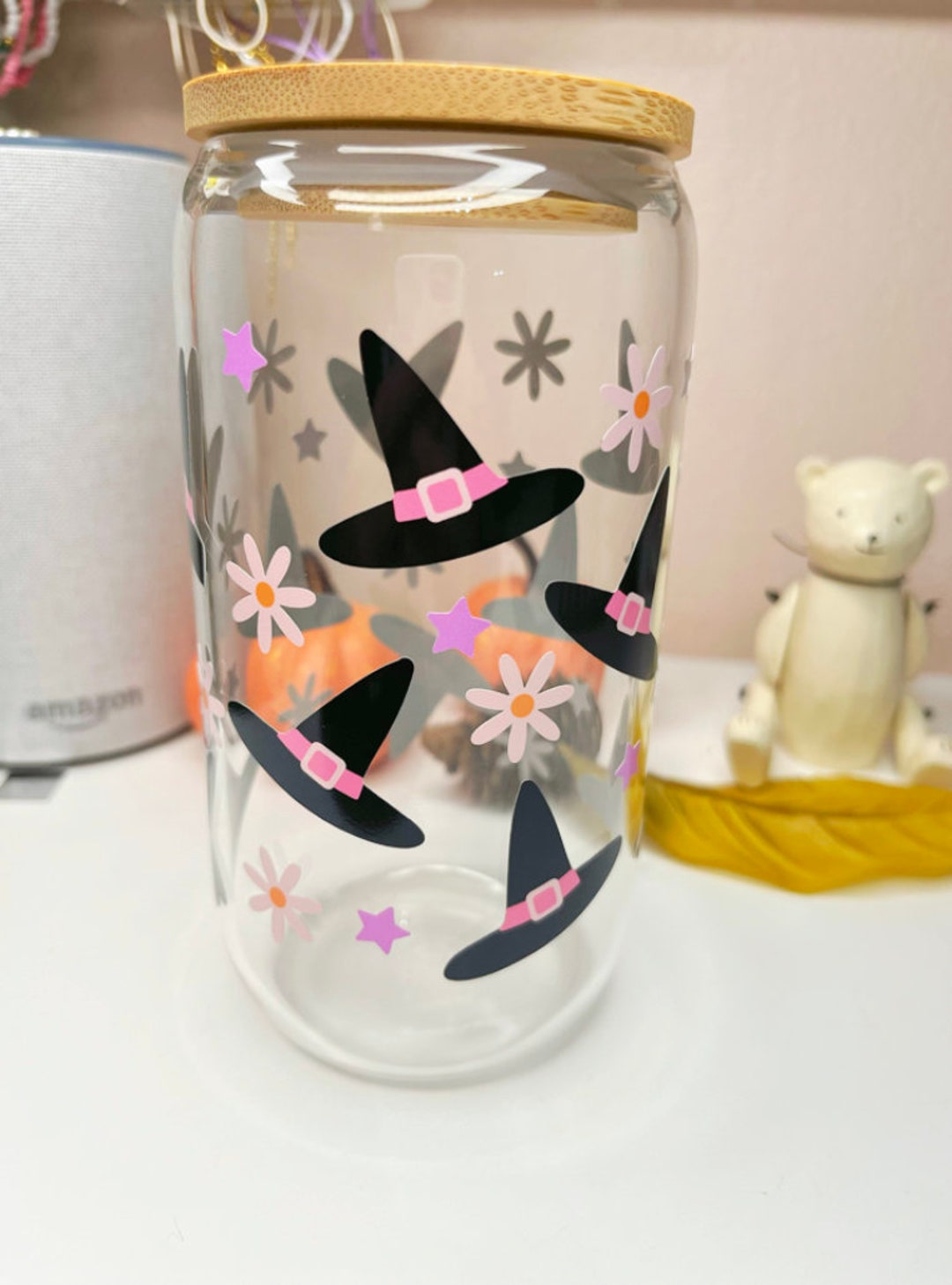 Witch Hat Glass Cup - Etsy