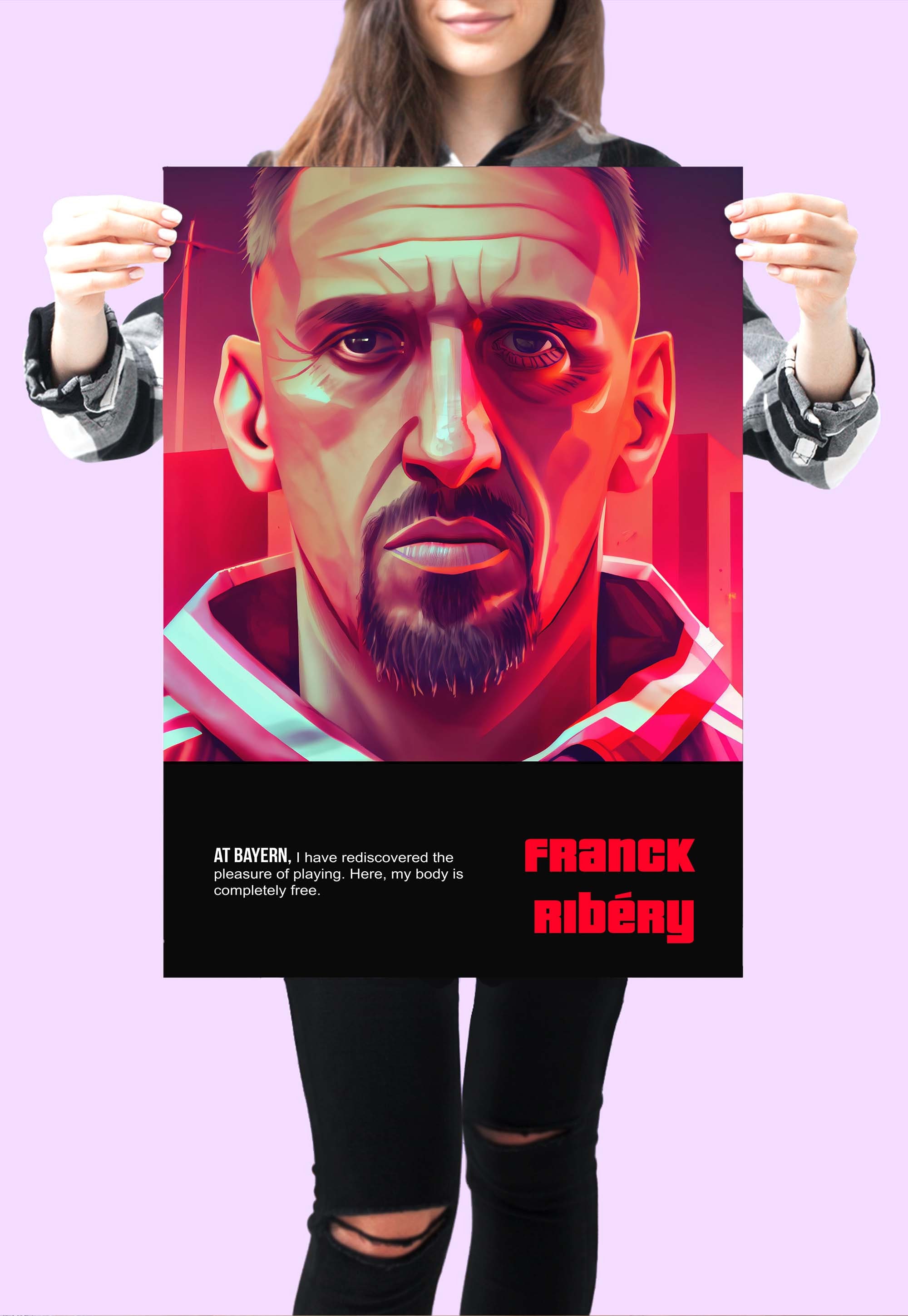 Franck Ribéry Custom Motivation Quote Poster-gta Style - Etsy
