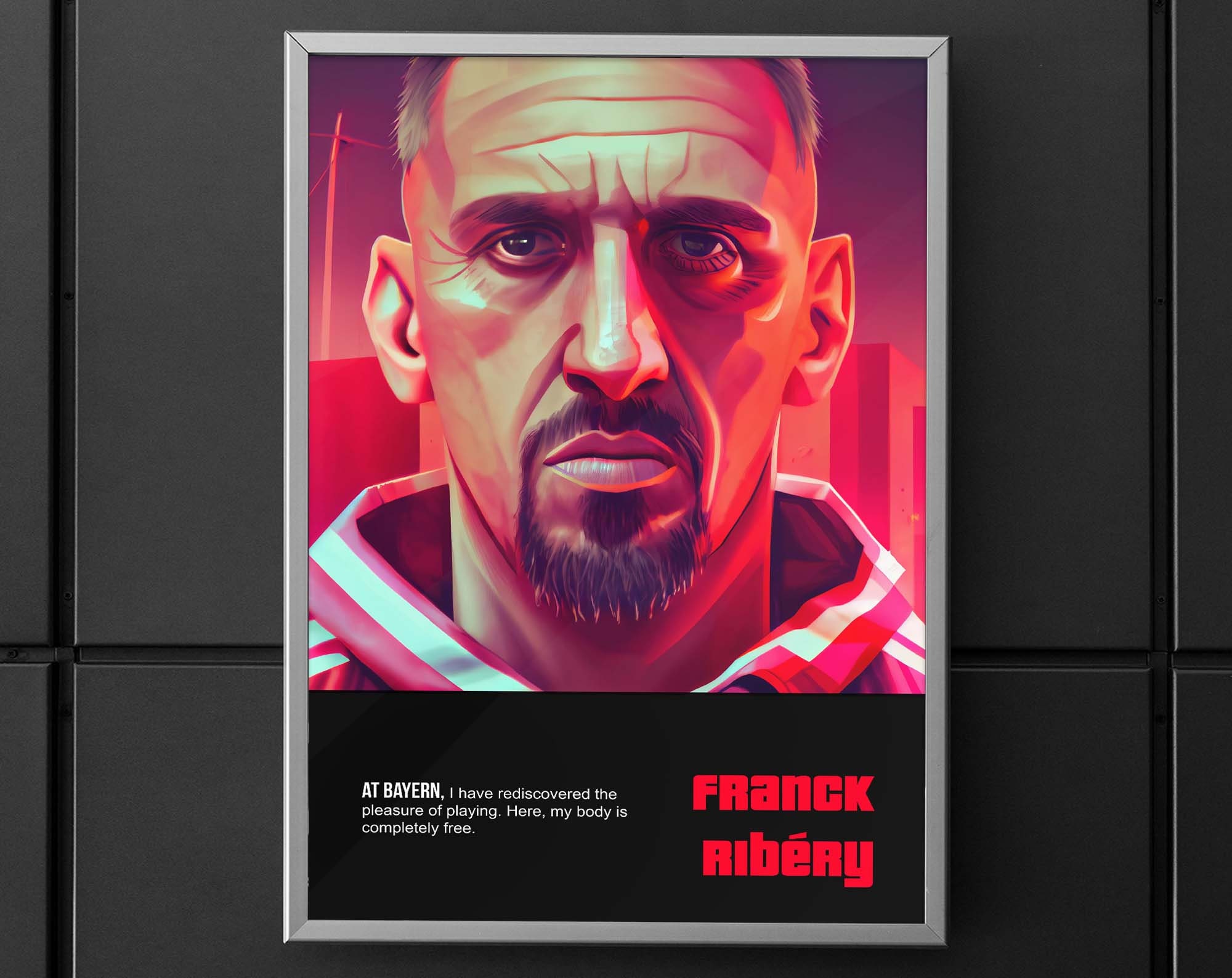 Franck Ribéry Custom Motivation Quote Poster-gta Style - Etsy
