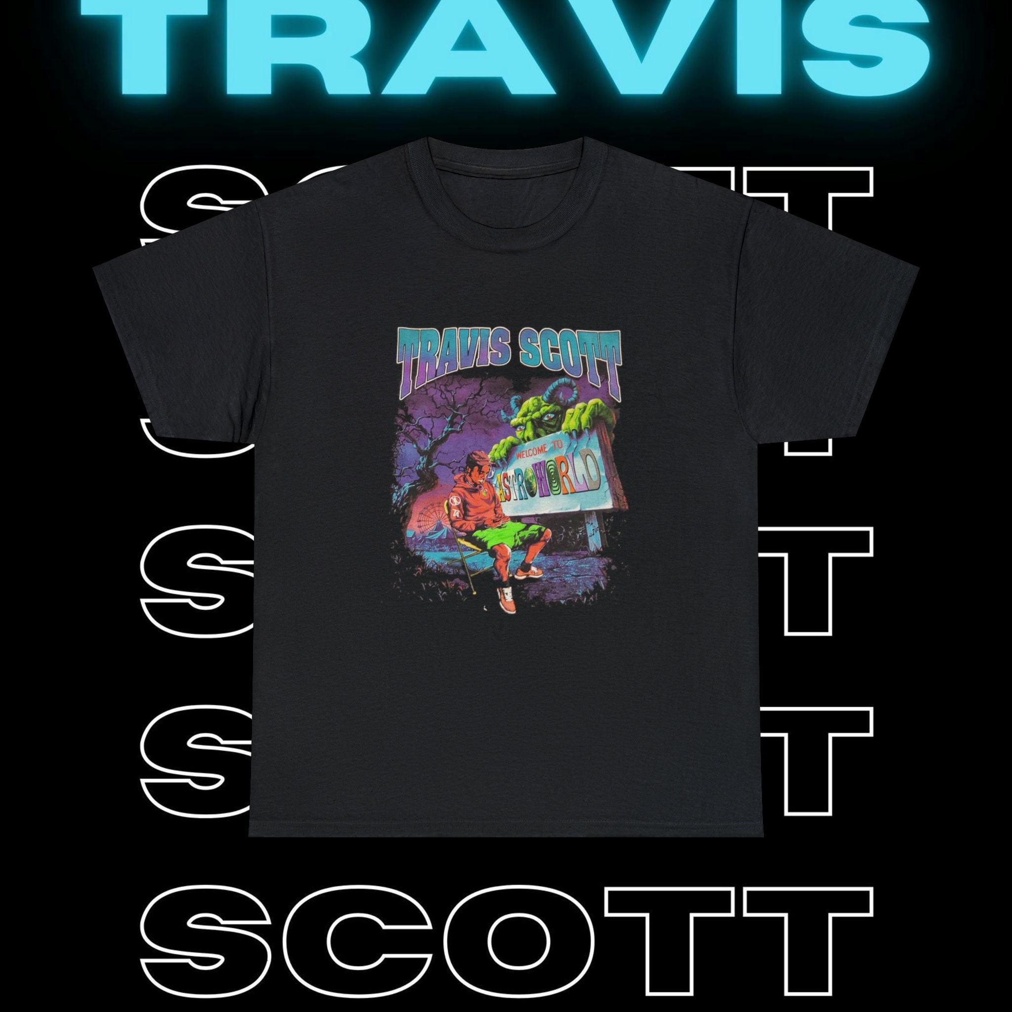 Astroworld Expedition Travis Scott Bootleg Tee: Urban Adventure ...