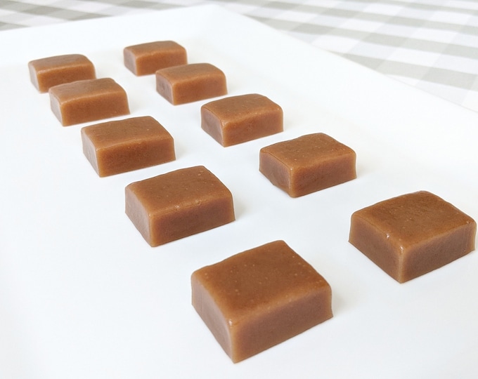 Strawberry Caramels: 4oz Paris Caramels Fruit Caramels Gourmet Caramels ...