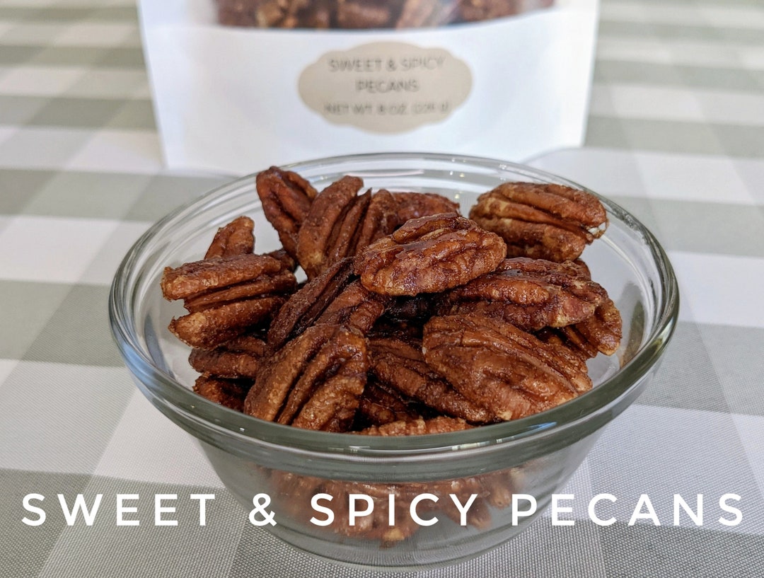 Sweet and Spicy Pecans 1/2 Pound 8 Oz. of Sweet and Spicy Pecans in ...