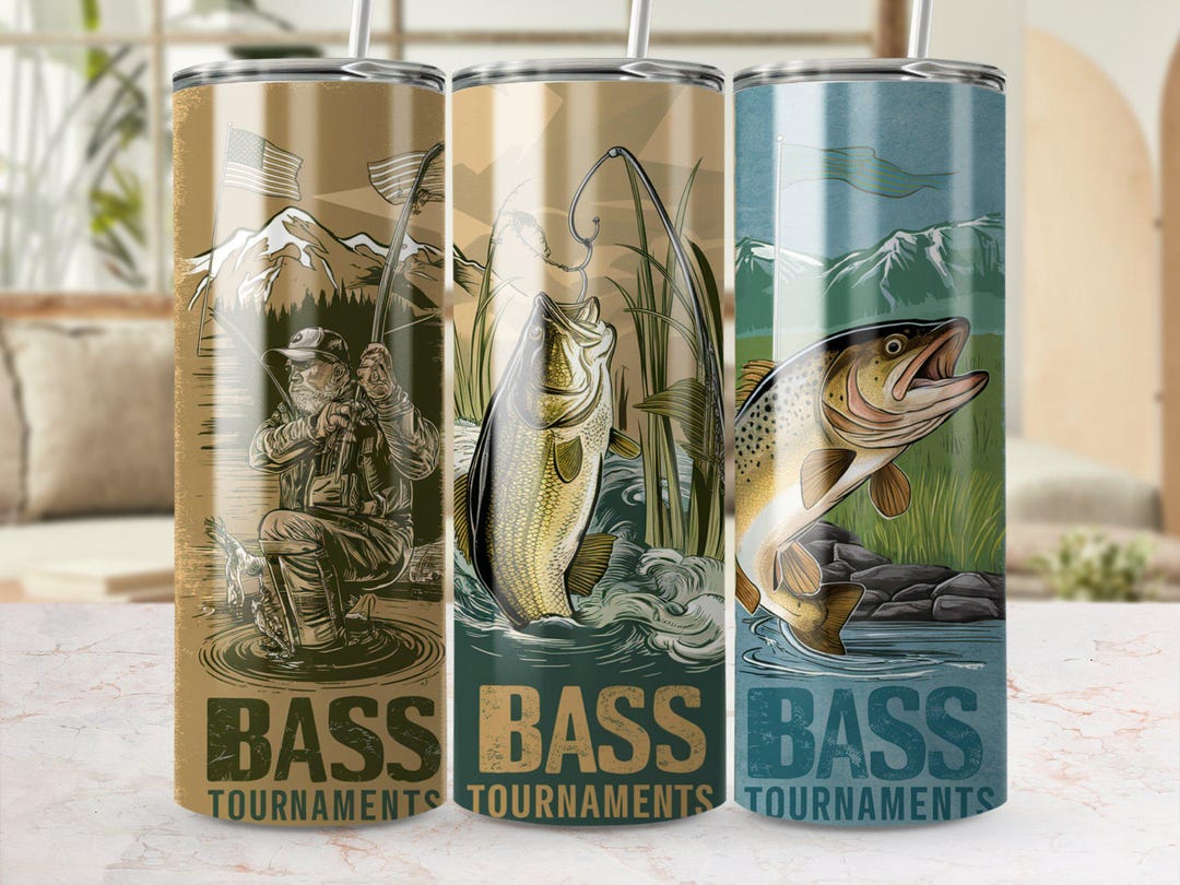 Vintage Bass Fishing Tournament Posters Set, Digital Download ...