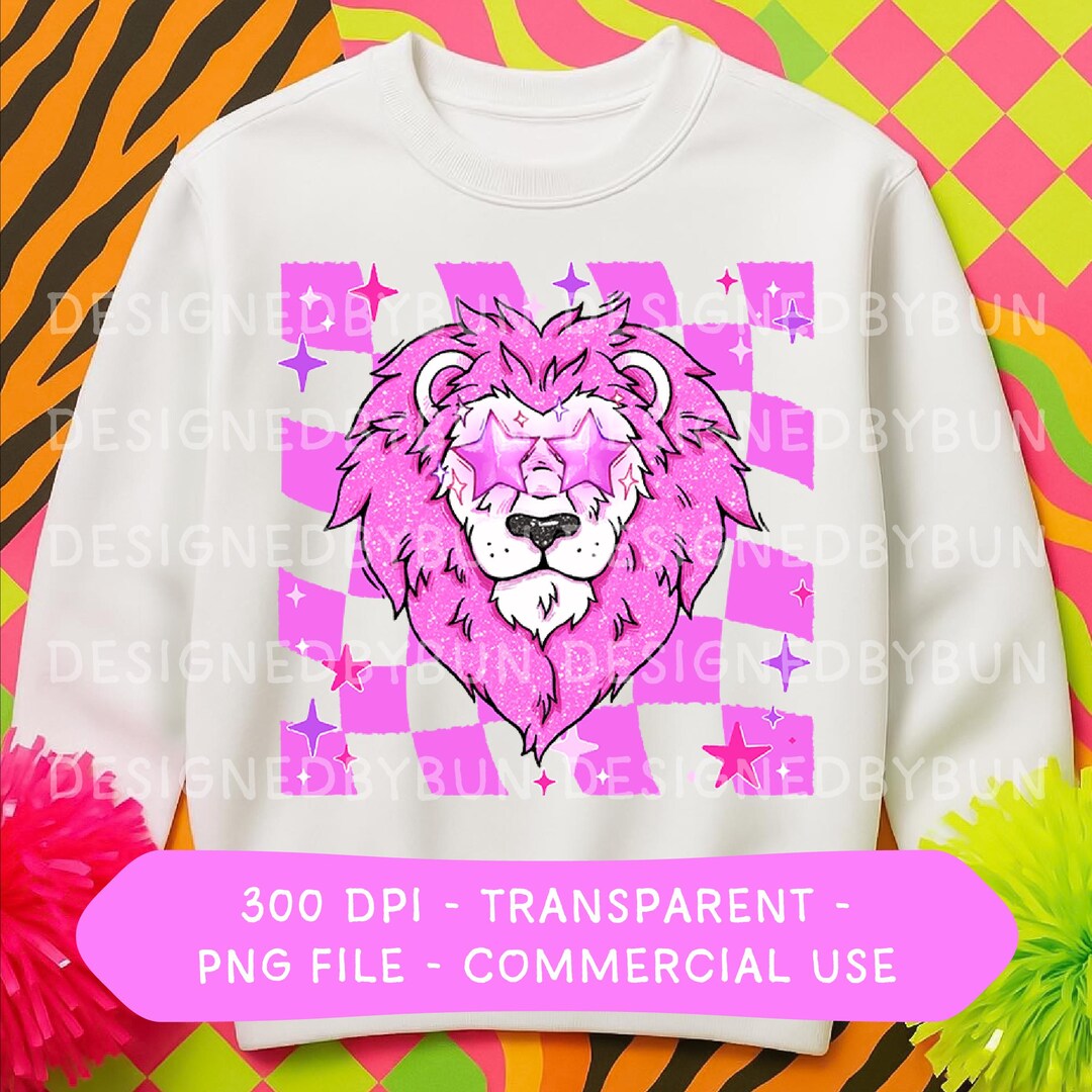 Preppy Lion Mascot Clipart: Hand-drawn School Spirit Design (PNG ...