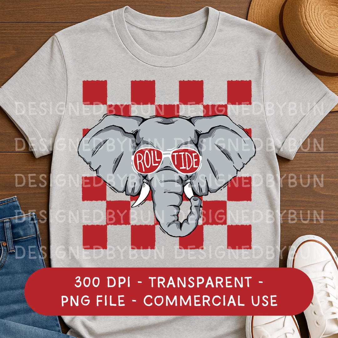 Elephant Mascot Sunglasses Shirt Design - School Spirit Doodle Clipart ...