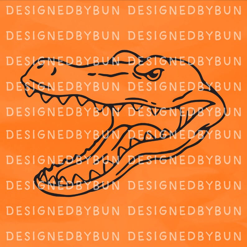 Hand Drawn Alligator Mascot SVG - Cricut & Silhouette Cut File - School ...