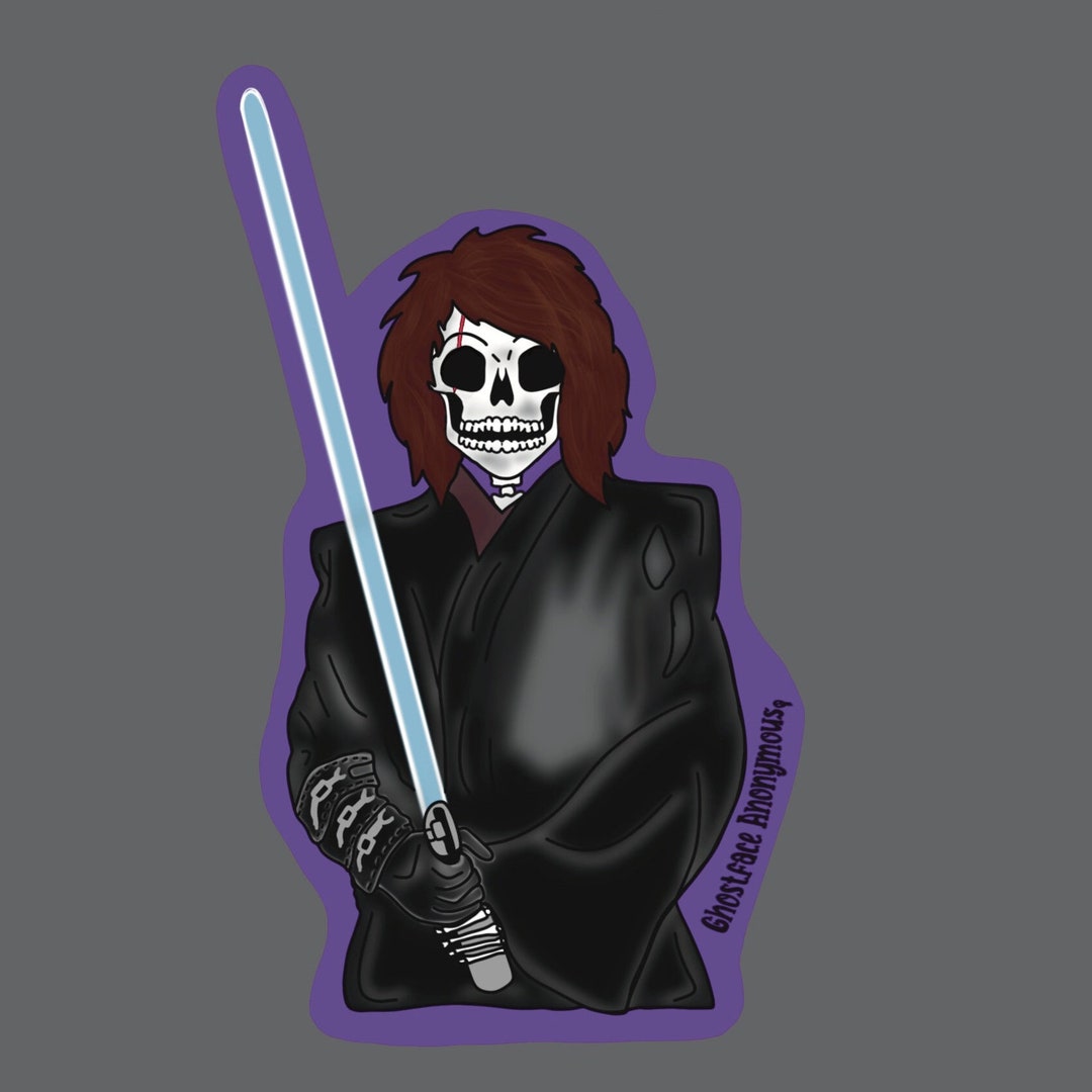 Galactic Knight Spooky Skeleton Sticker / Laptop Phone Water Bottle ...