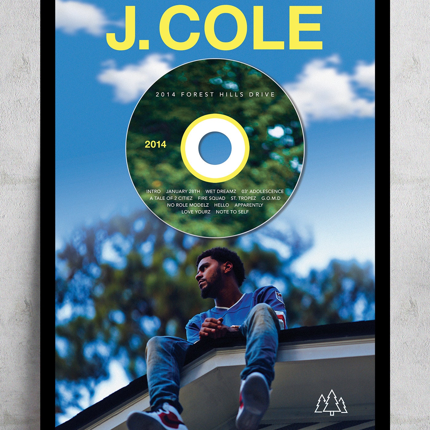 J Cole '2014 Forest Hill Drive' Poster sold by Leilah | SKU 42639925 ...