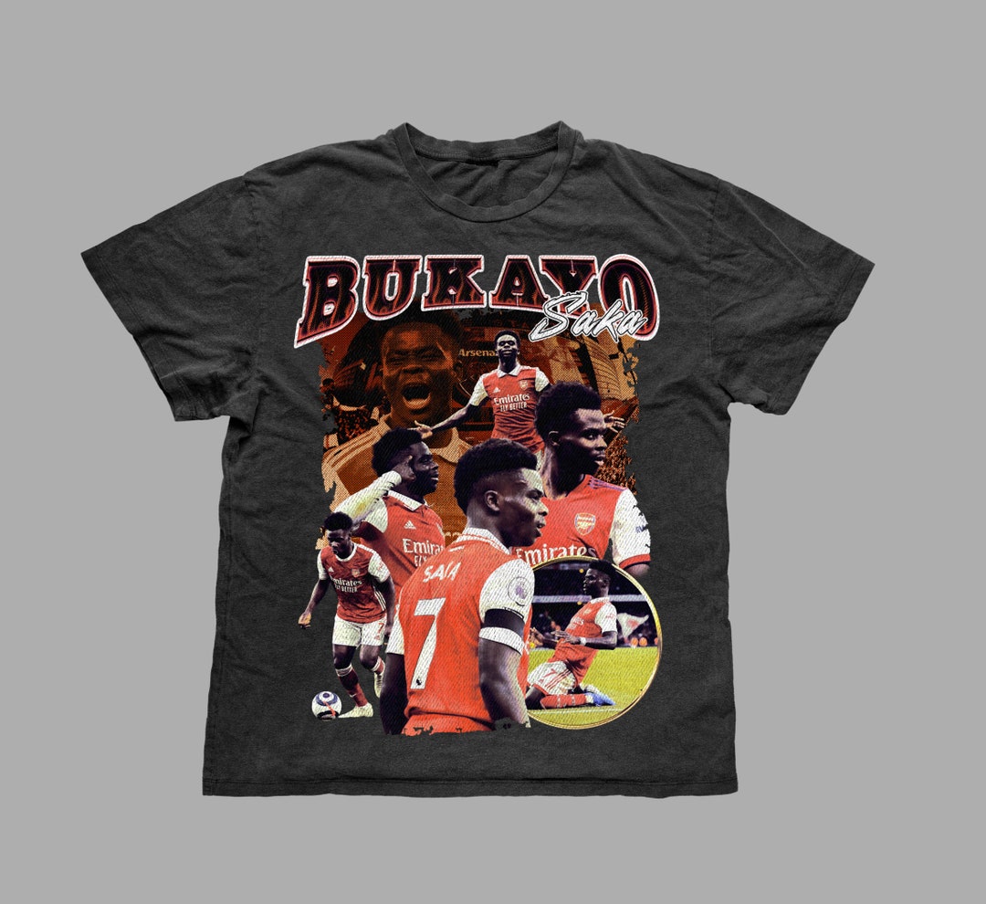 Bukayo Saka Bootleg Vintage Football T-shirt Gifts for Him Arsenal Gift ...