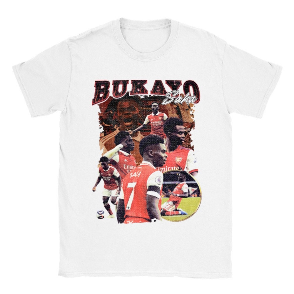 Bukayo Saka Bootleg Vintage Football T-shirt Gifts for Him Arsenal Gift ...